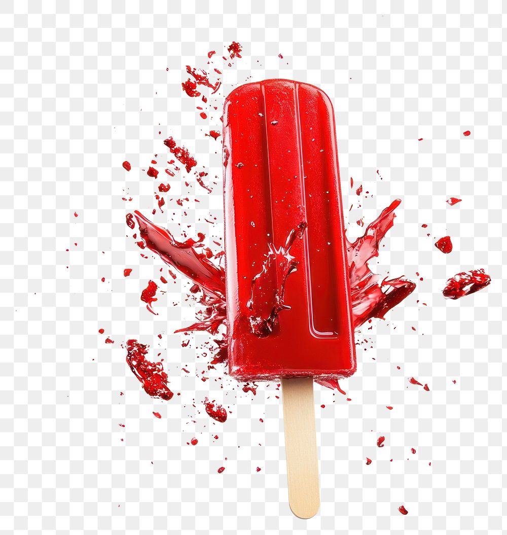 PNG Exploding red popsicle dessert | Free PNG - rawpixel