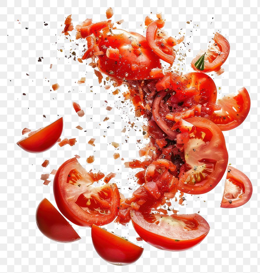 PNG Exploding tomato sauce tomatoes | Free PNG - rawpixel
