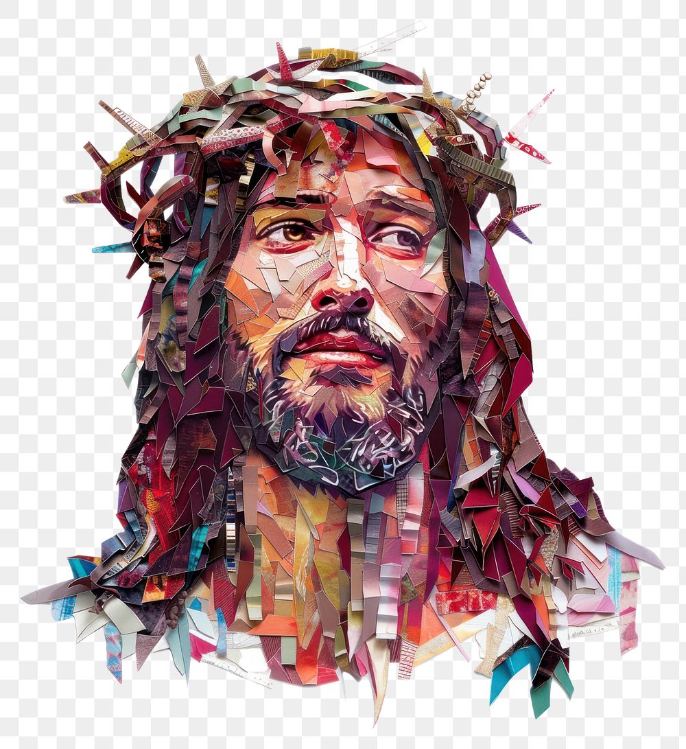 PNG Jesus Christ paper Collage | Premium PNG - rawpixel