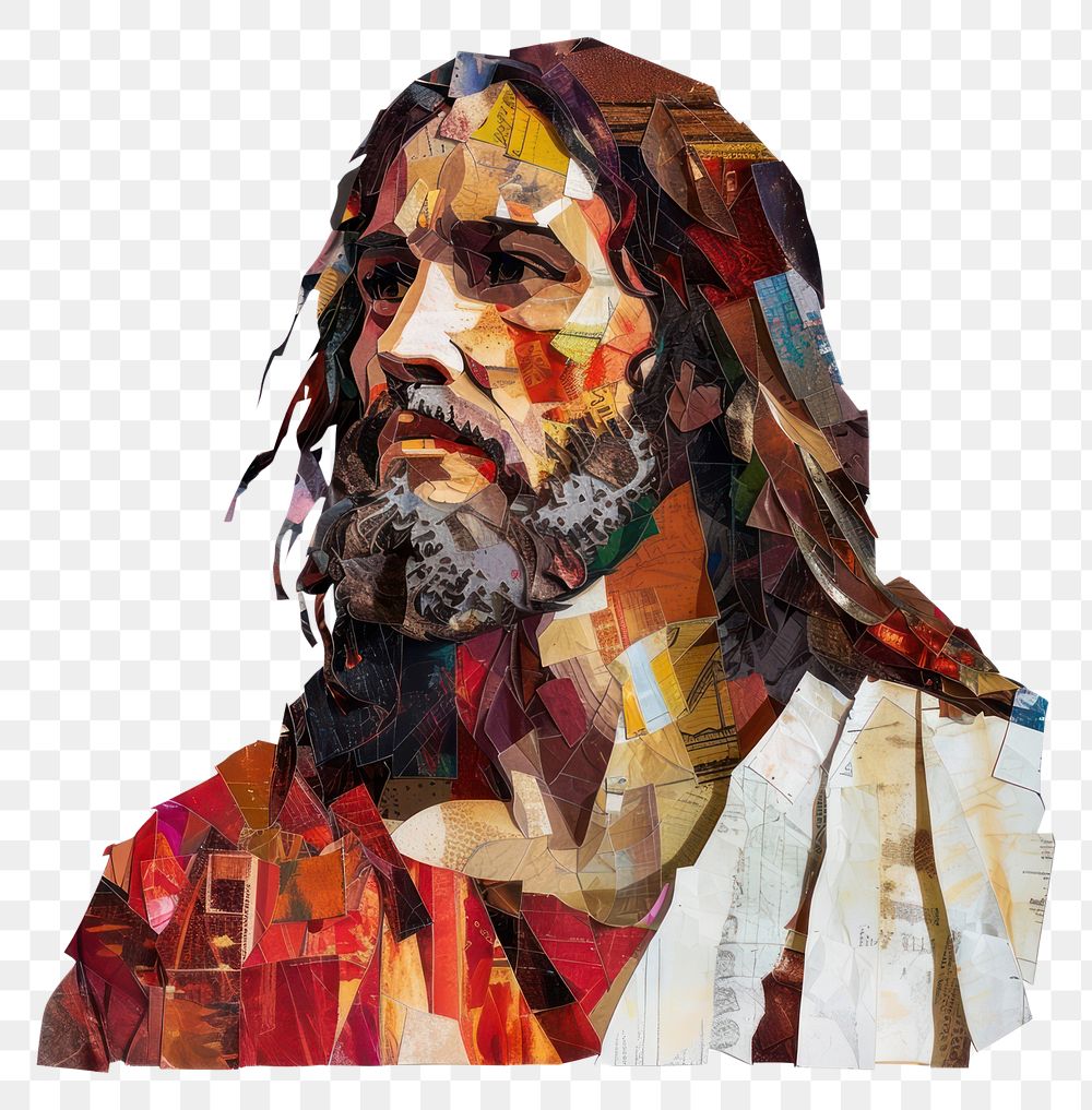 PNG Jesus Christ paper Collage | Free PNG - rawpixel
