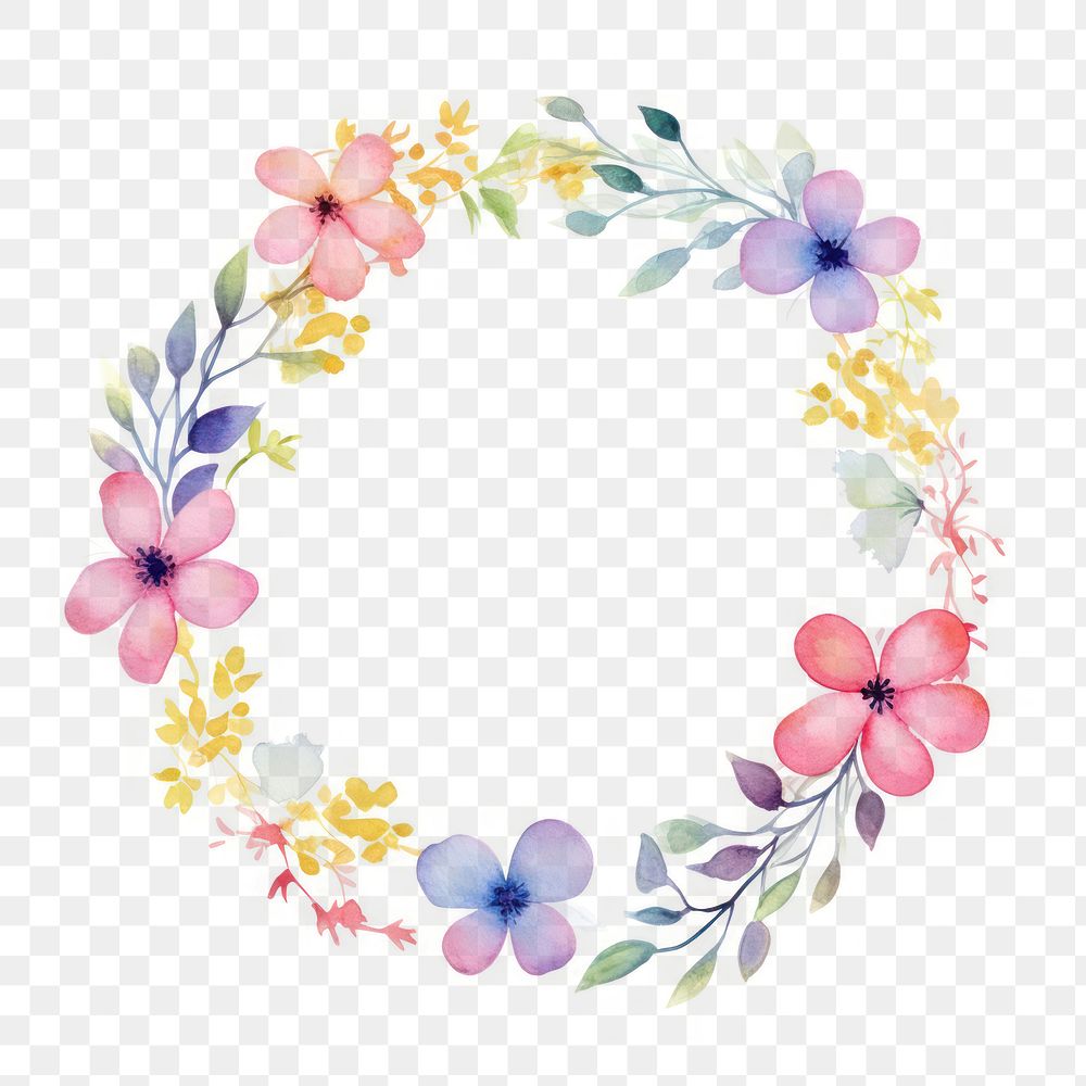 PNG Flower spring circle border | Premium PNG - rawpixel