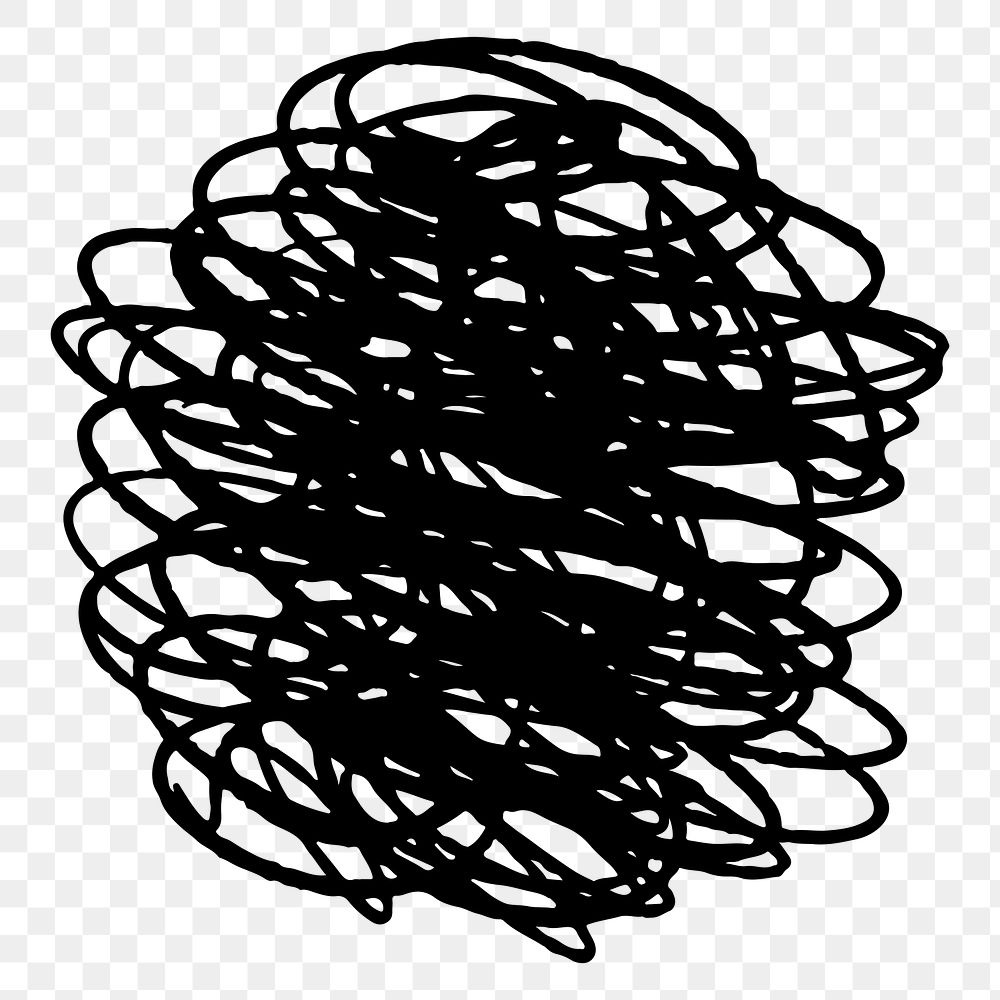 PNG Abstract black scribble, transparent | Free PNG - rawpixel