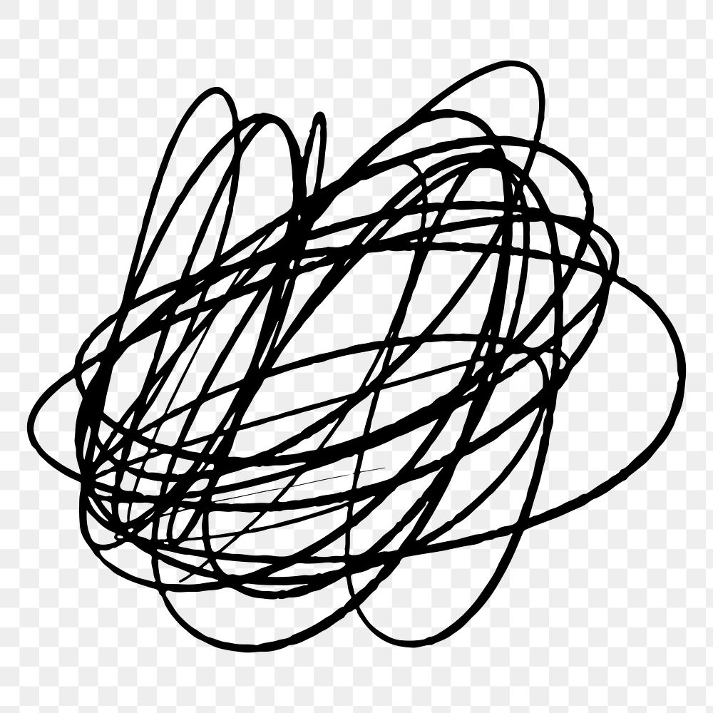 PNG Abstract black scribble art | Premium PNG - rawpixel