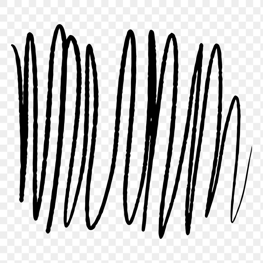 PNG Black scribble line, transparent | Free PNG - rawpixel