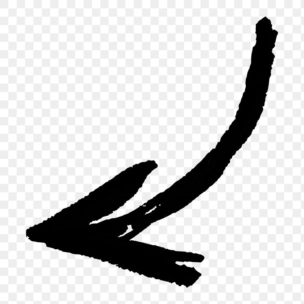 PNG doodle black arrow, transparent | Premium PNG - rawpixel