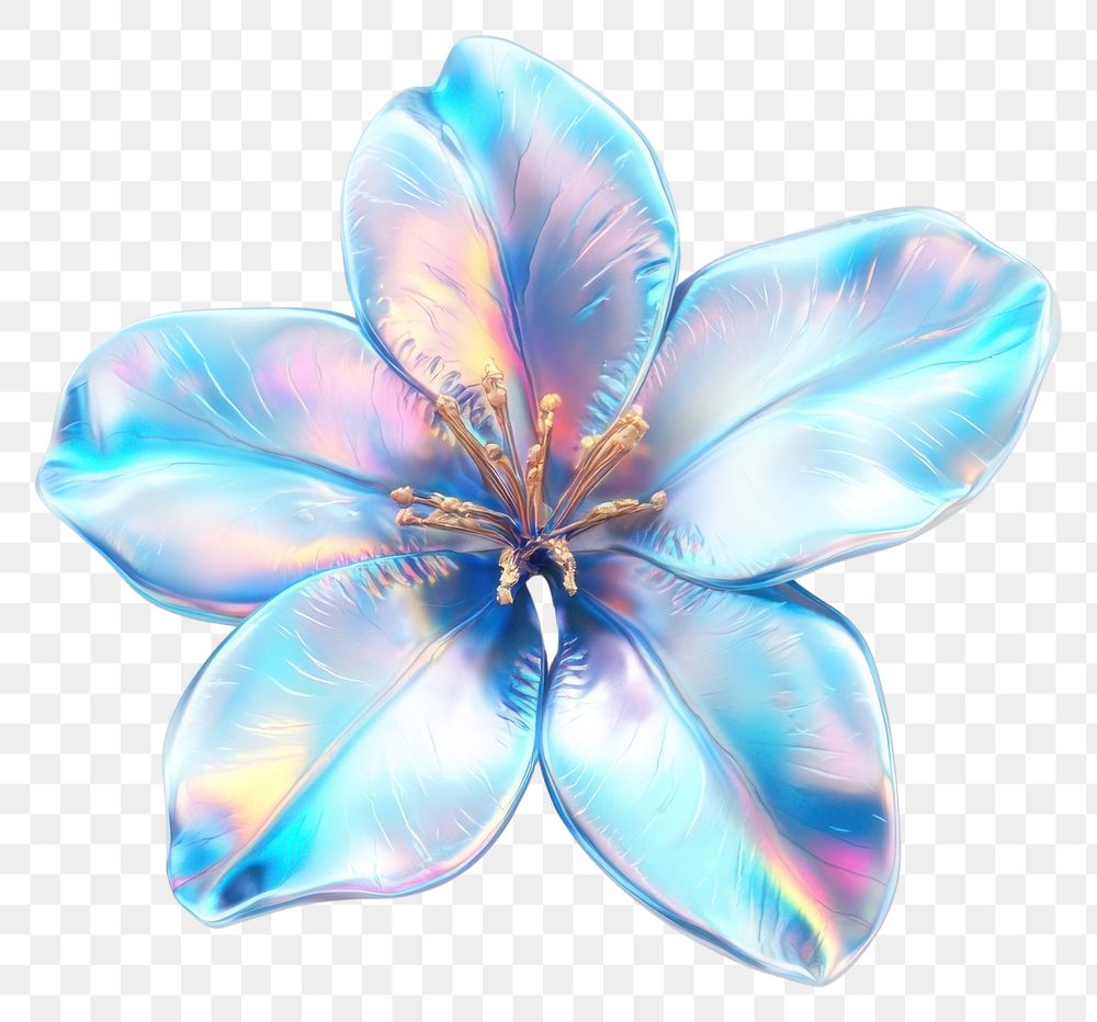 Aesthetic flower iridescent accessories accessory | Premium PNG - rawpixel