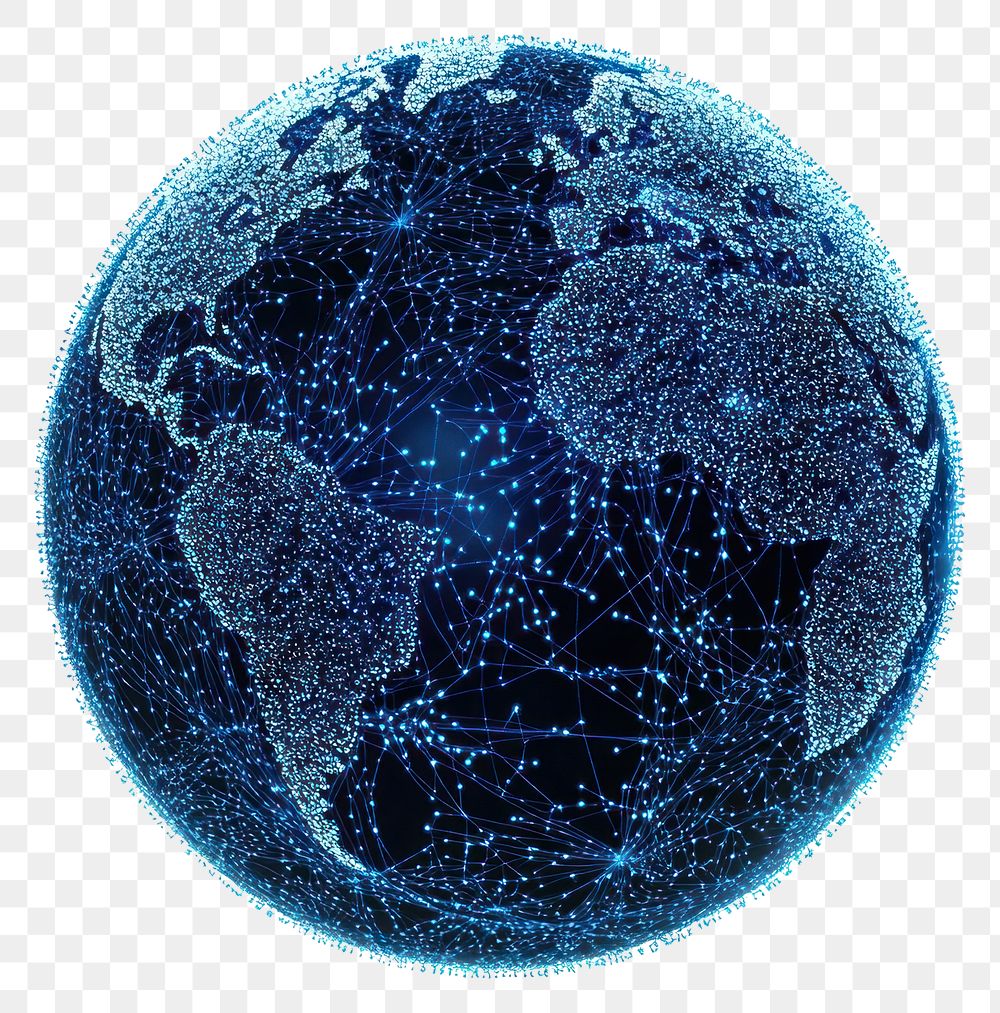 PNG Digital globe interconnected networks | Free PNG - rawpixel