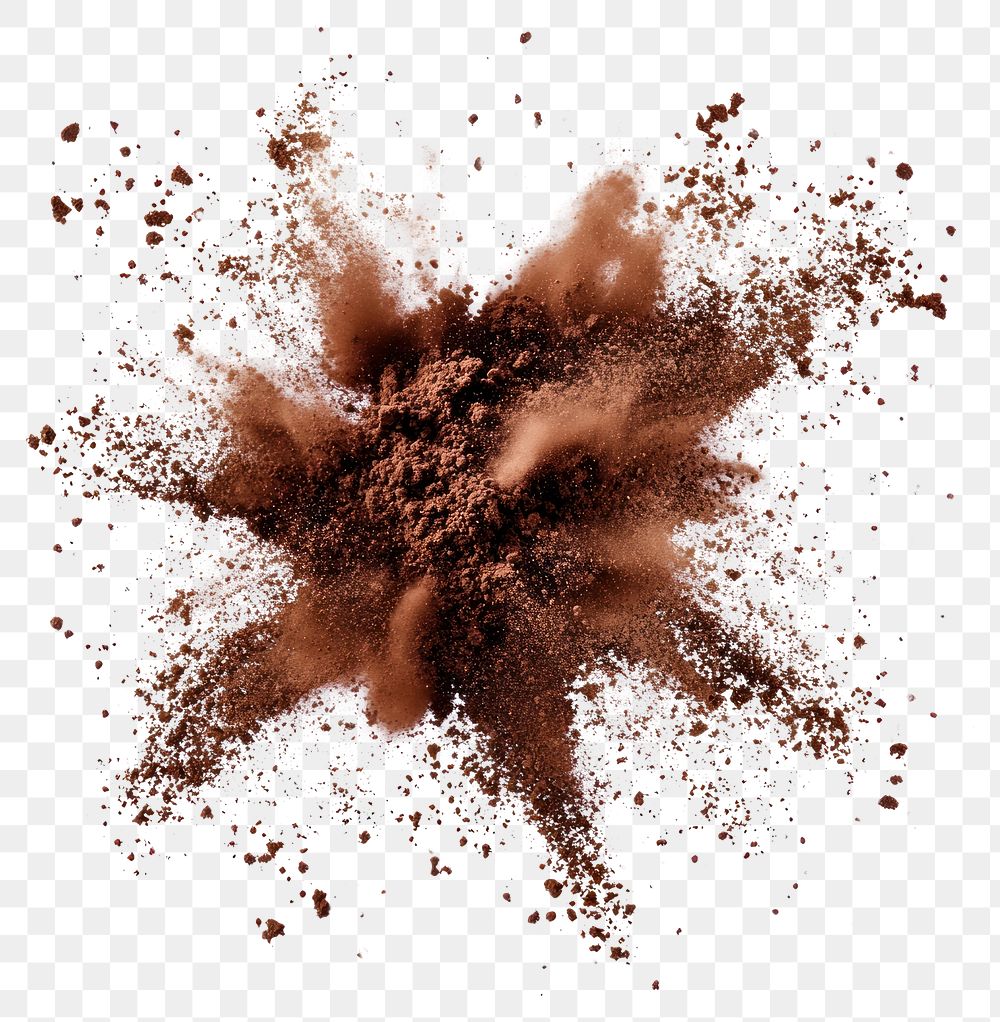 PNG Exploding cocoa powder white | Free PNG - rawpixel
