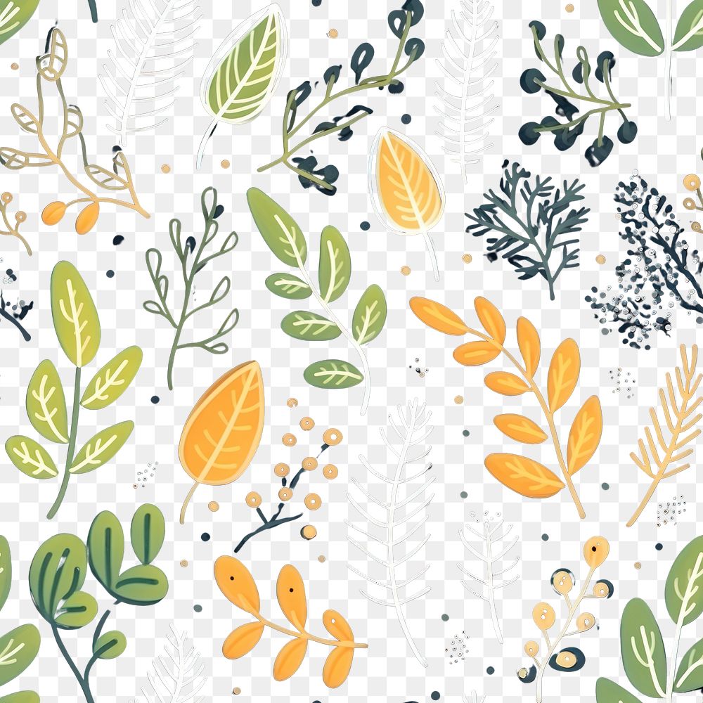 PNG Plant pattern plant leaf. | Free PNG - rawpixel