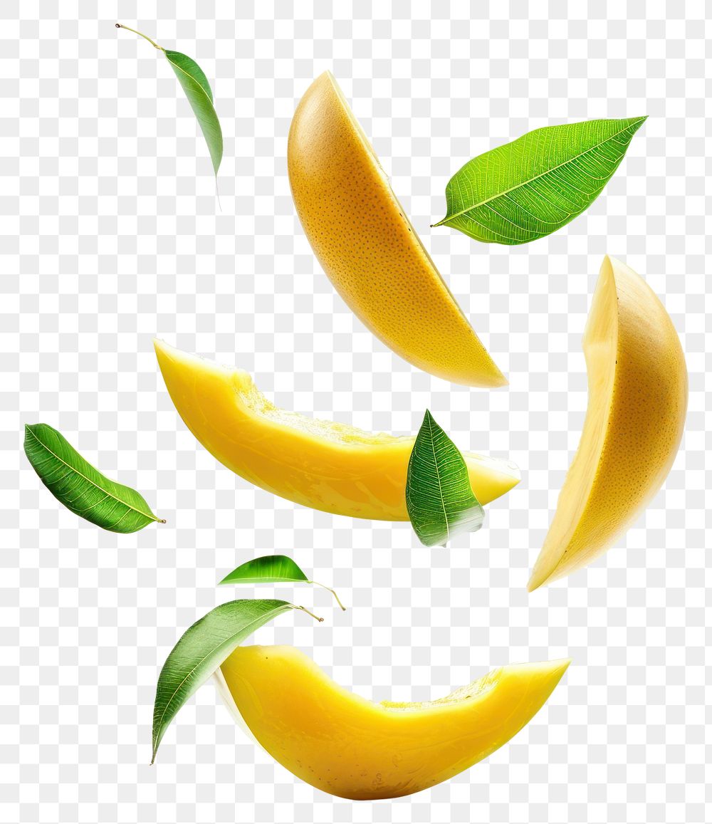 PNG Floating melon slices leaves | Free PNG - rawpixel