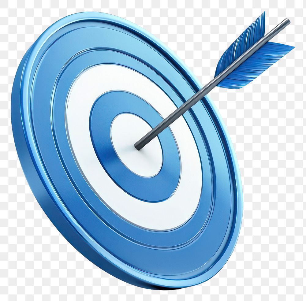 PNG Blue target with arrow | Free PNG - rawpixel