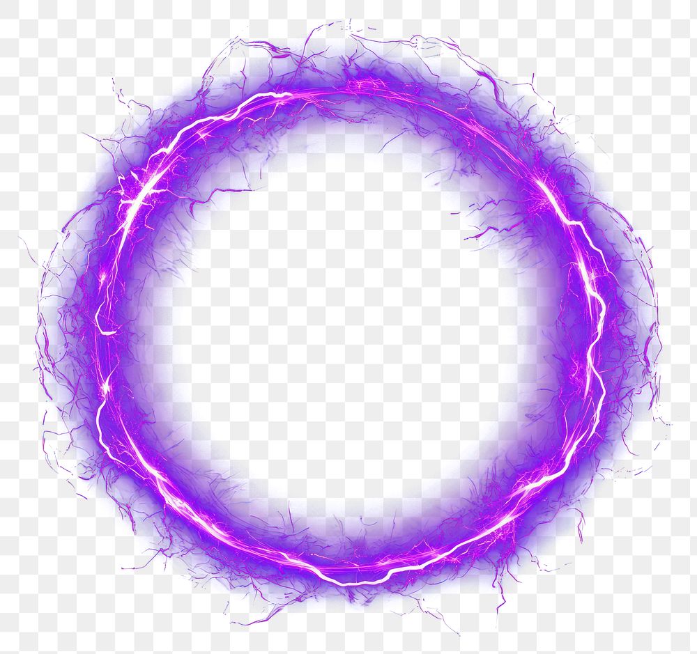 PNG Electric ring purple vibrant | Premium PNG - rawpixel