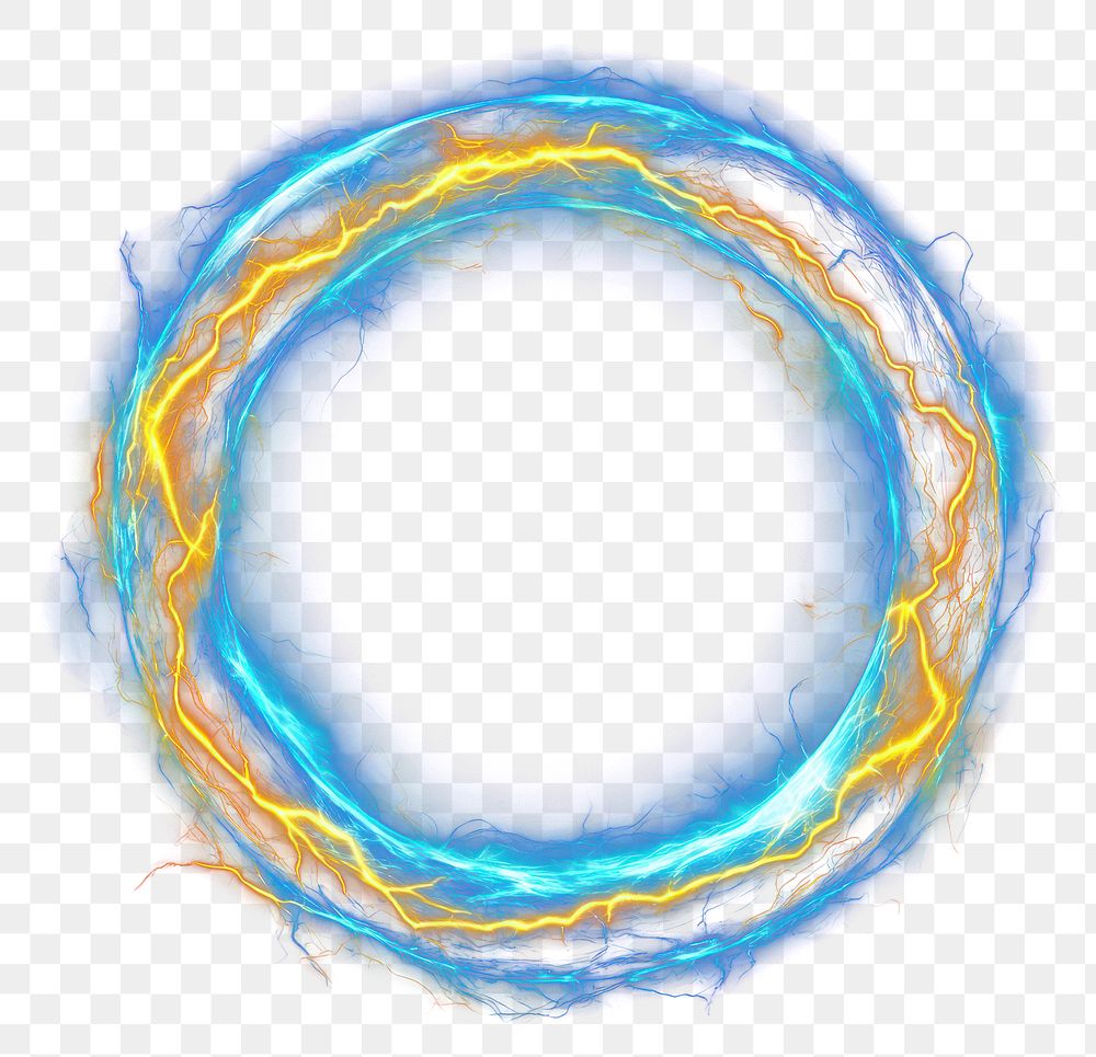 PNG Electric ring lightning glowing | Free PNG - rawpixel