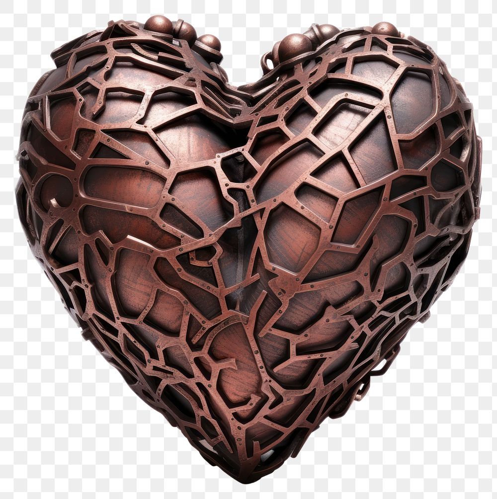 PNG 3d render heart metal | Free PNG - rawpixel