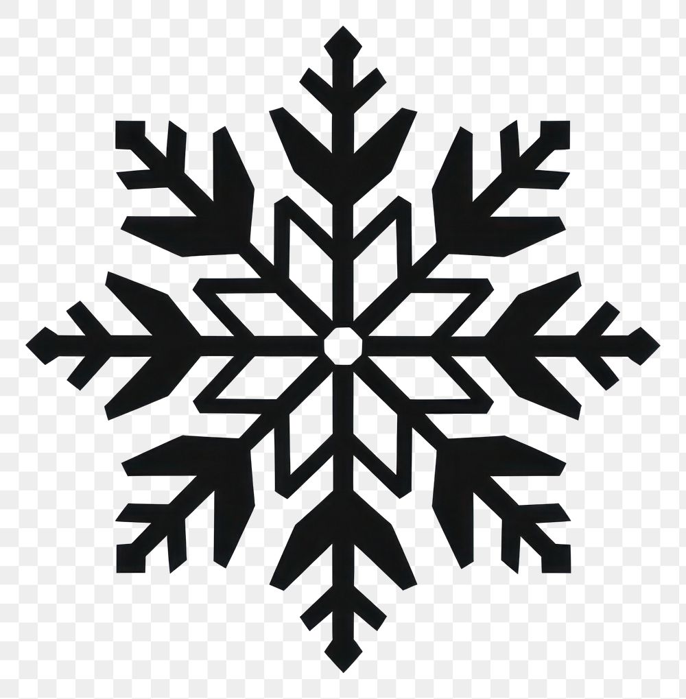PNG Snowflake logo icon white | Premium PNG - rawpixel