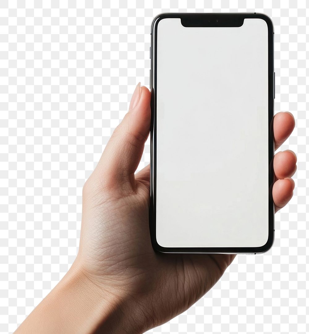 PNG Hand holding modern smartphone | Free PNG - rawpixel