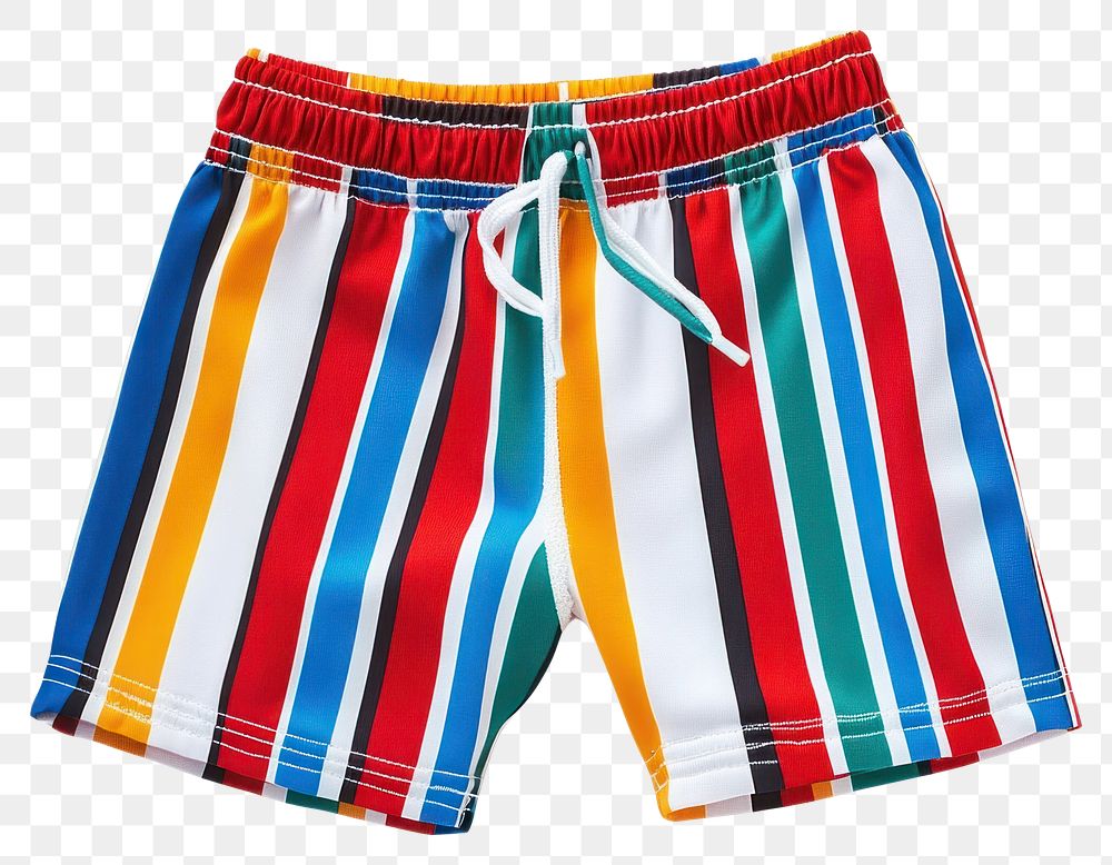 PNG Colorful striped swim trunks | Free PNG - rawpixel