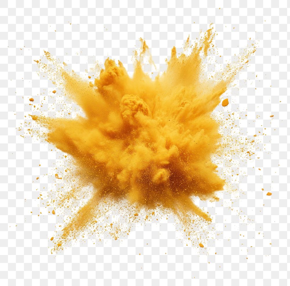 PNG Vibrant yellow powder explosion | Free PNG - rawpixel