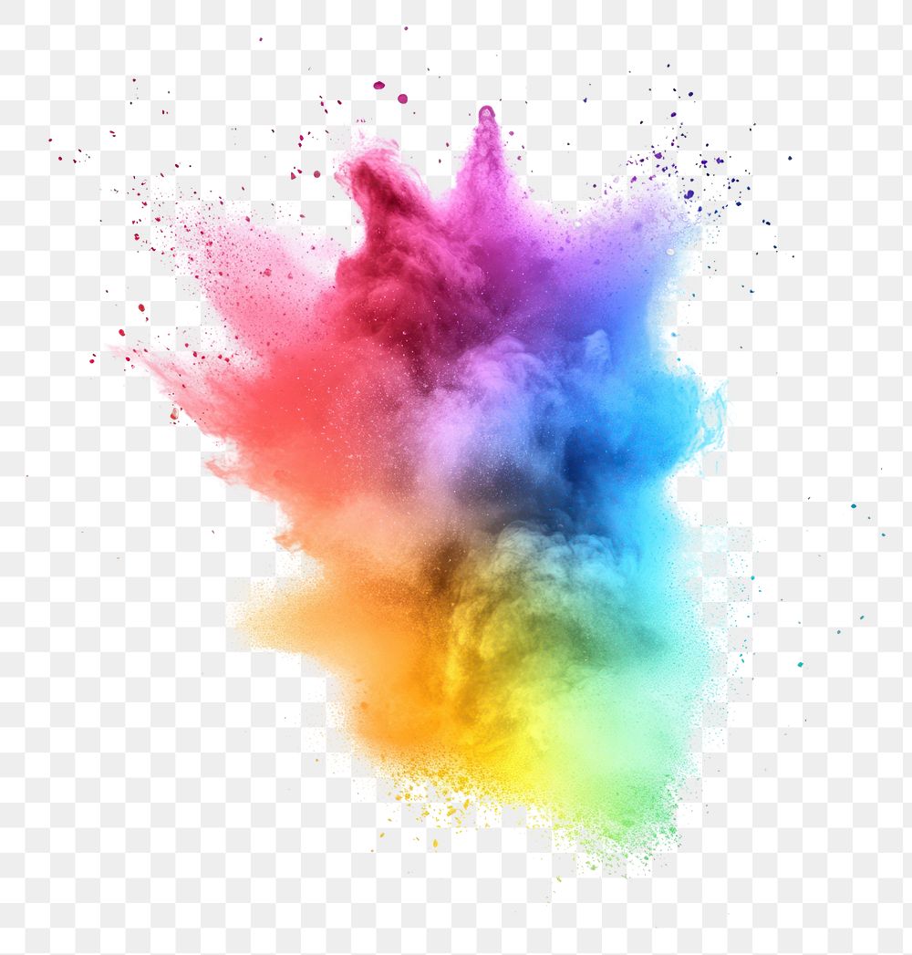 PNG Vibrant colorful powder explosion | Free PNG - rawpixel