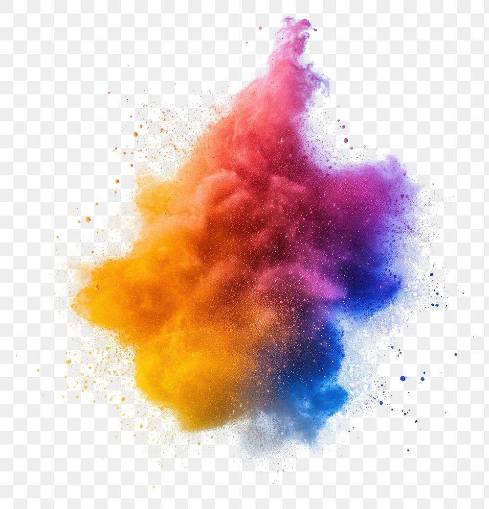 PNG Vibrant colorful powder explosion | Free PNG - rawpixel