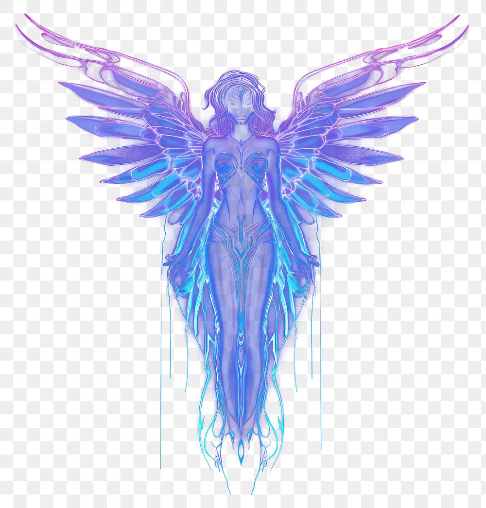 PNG Neon angel light illuminated | Free PNG - rawpixel