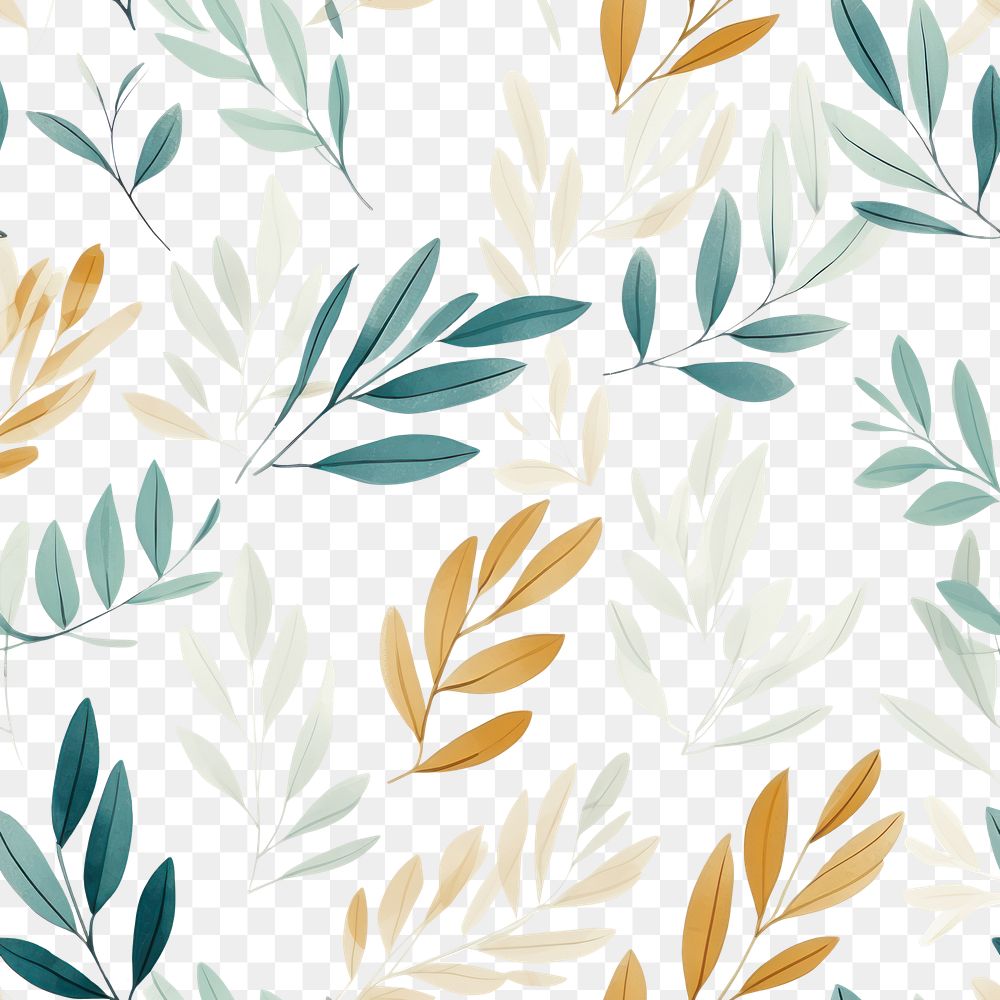 PNG Leaf pattern backgrounds wallpaper. | Free PNG - rawpixel
