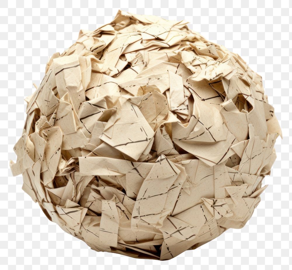 PNG Crumbled paper ball sphere | Premium PNG - rawpixel
