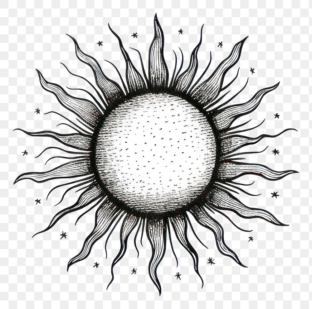 PNG Sun drawing sketch line | Free PNG - rawpixel