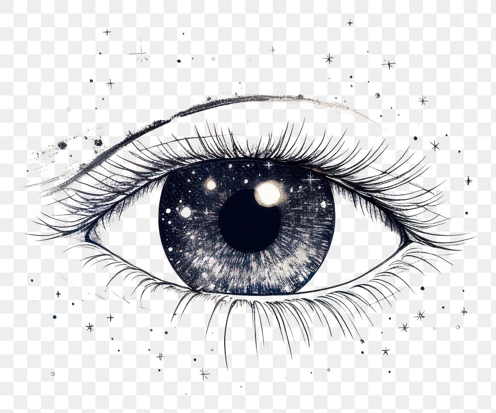 PNG Celestial galaxy eye drawing | Free PNG - rawpixel