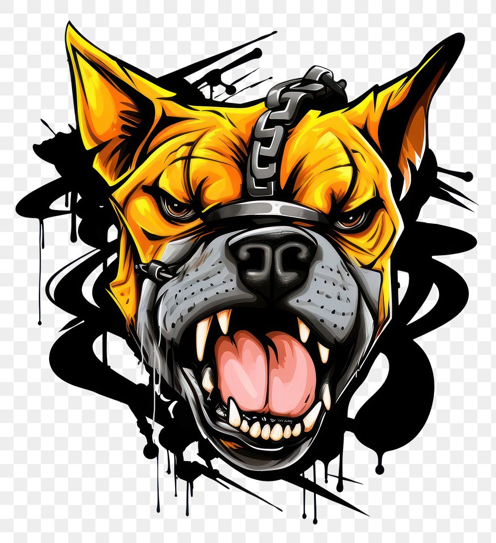 PNG Fierce dog drawing art | Premium PNG - rawpixel