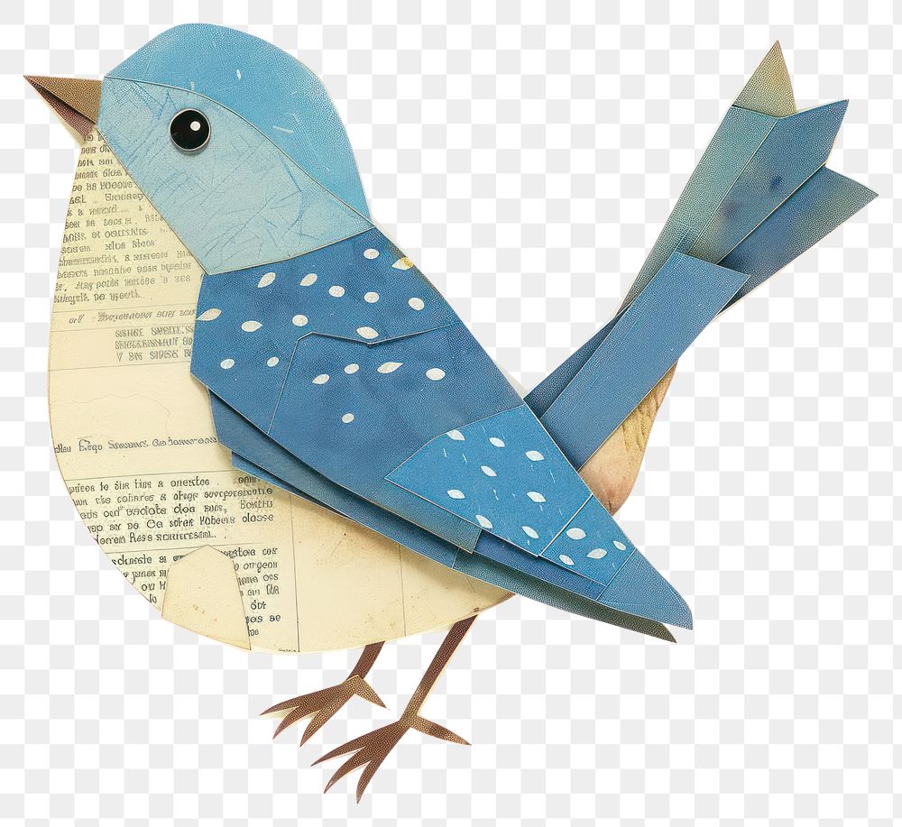 PNG Blue bird shape collage | Premium PNG - rawpixel