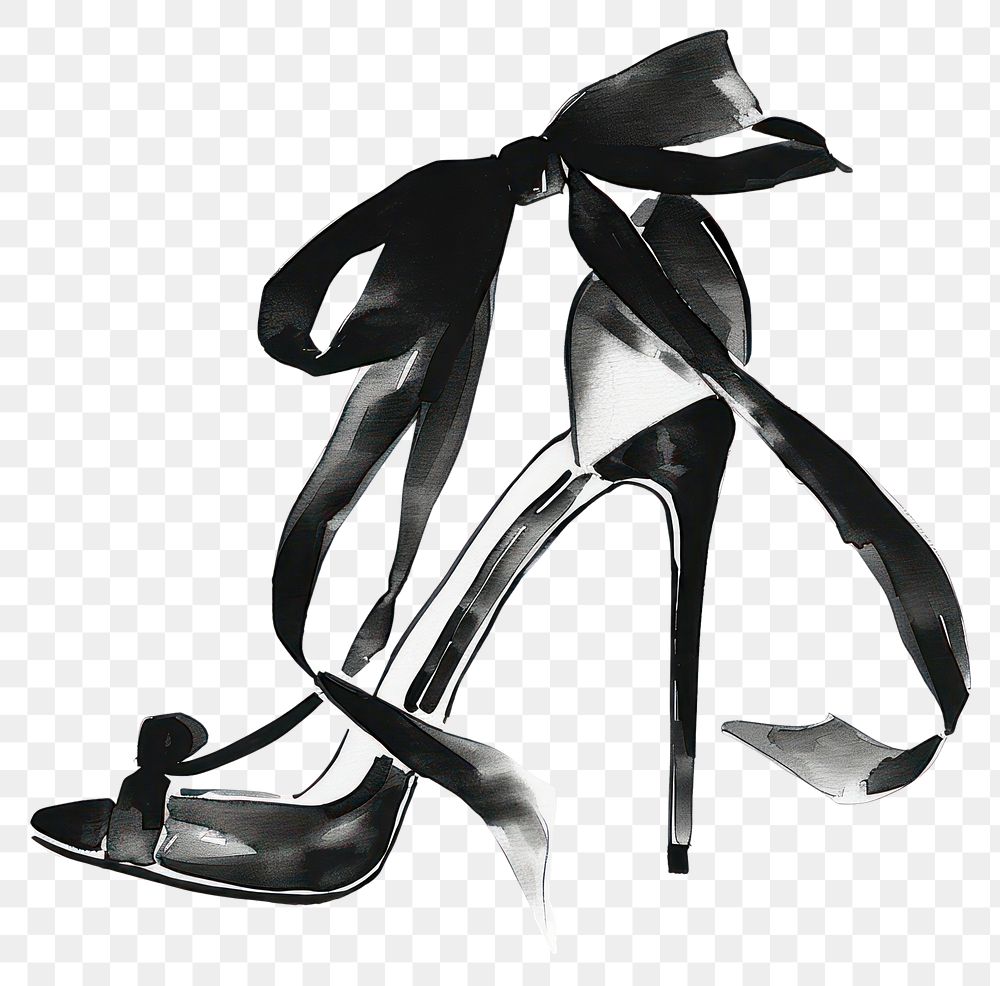 PNG Illustration footwear ribbon detail. | Free PNG - rawpixel