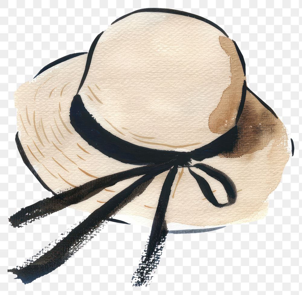 PNG Hat illustration ribbon detail. | Free PNG - rawpixel