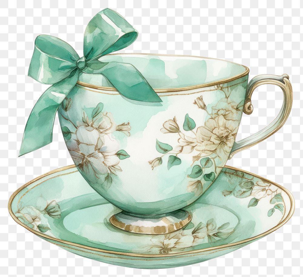 PNG Coquette vintage tea cup | Free PNG - rawpixel