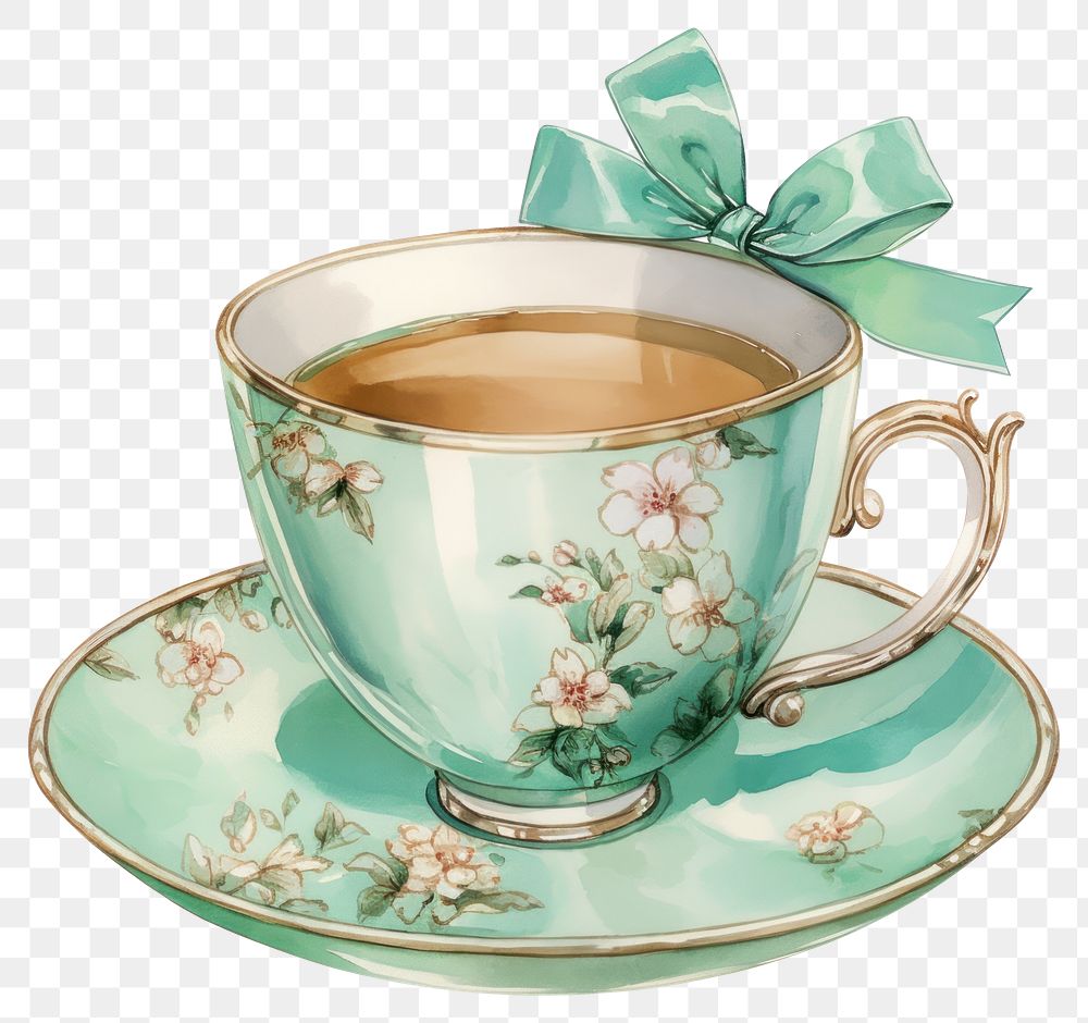 PNG Coquette vintage tea cup | Free PNG - rawpixel