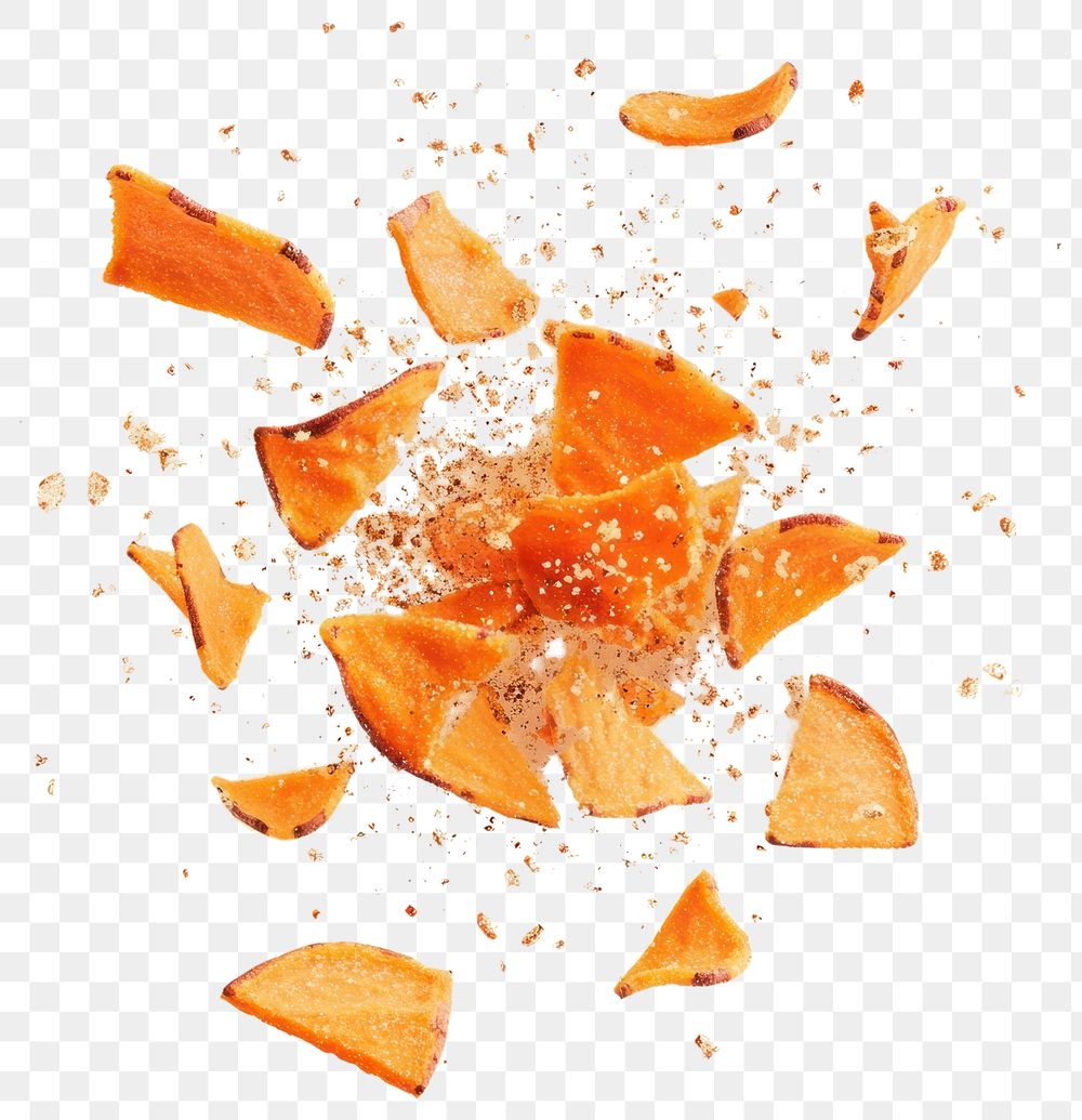 PNG Sweet Potato Chip explosion | Premium PNG - rawpixel