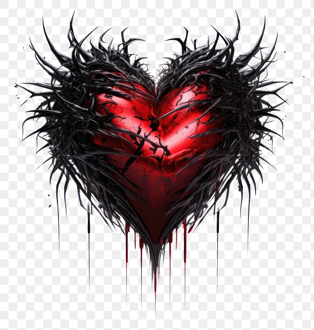PNG Heart gothic illustration expression | Free PNG - rawpixel