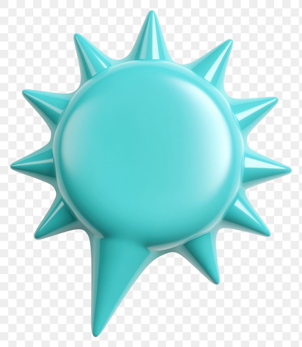 PNG Turquoise-blue bold spiky shape | Free PNG - rawpixel