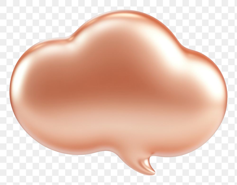 PNG Rose-gold Cloud shape illustration | Free PNG - rawpixel