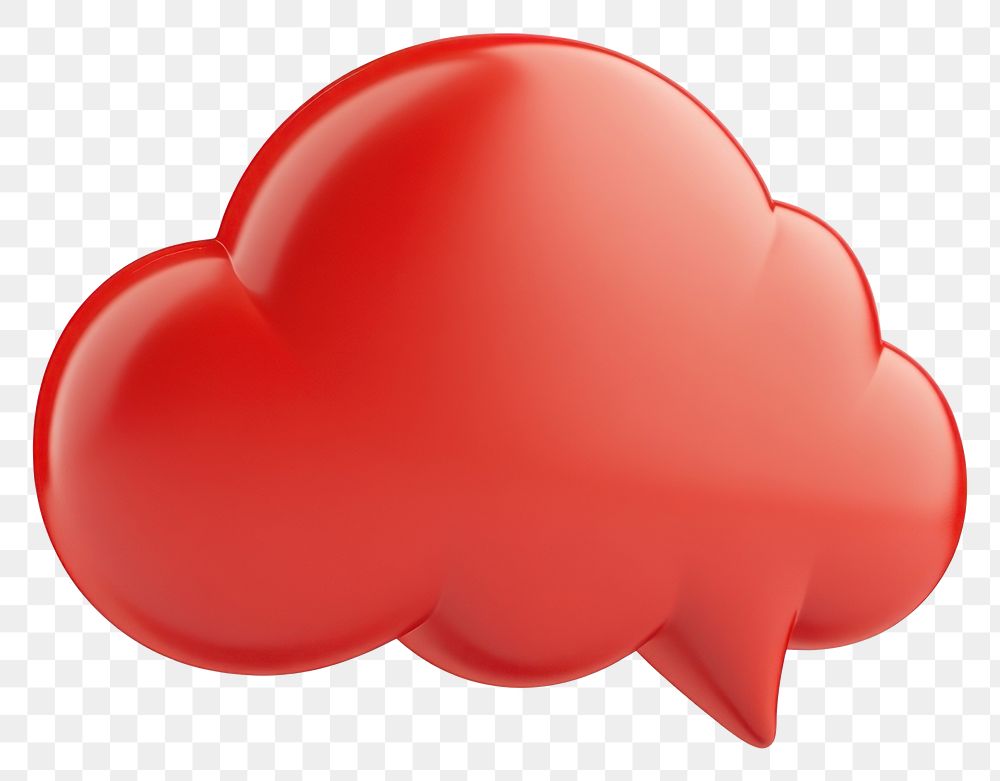 PNG Scarlet-red Cloud shape illustration | Free PNG - rawpixel