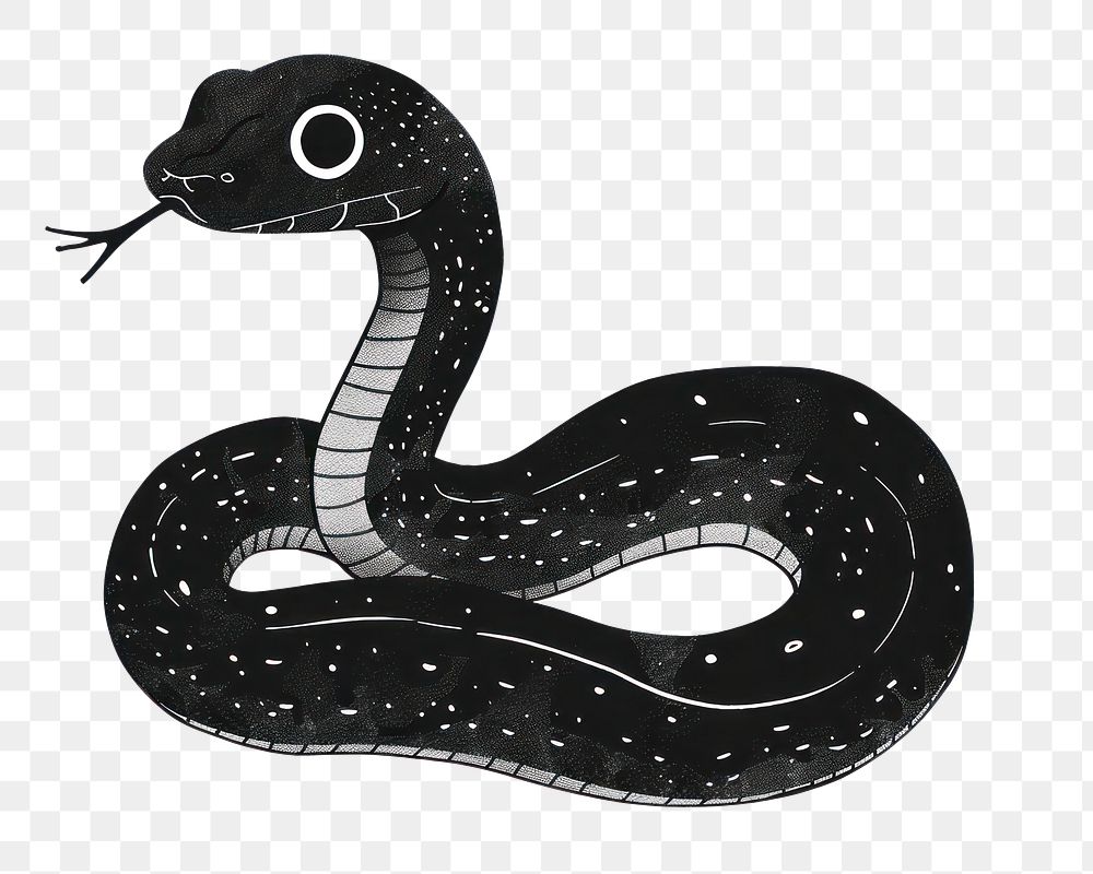 PNG Snake art illustrated reptile. | Free PNG - rawpixel