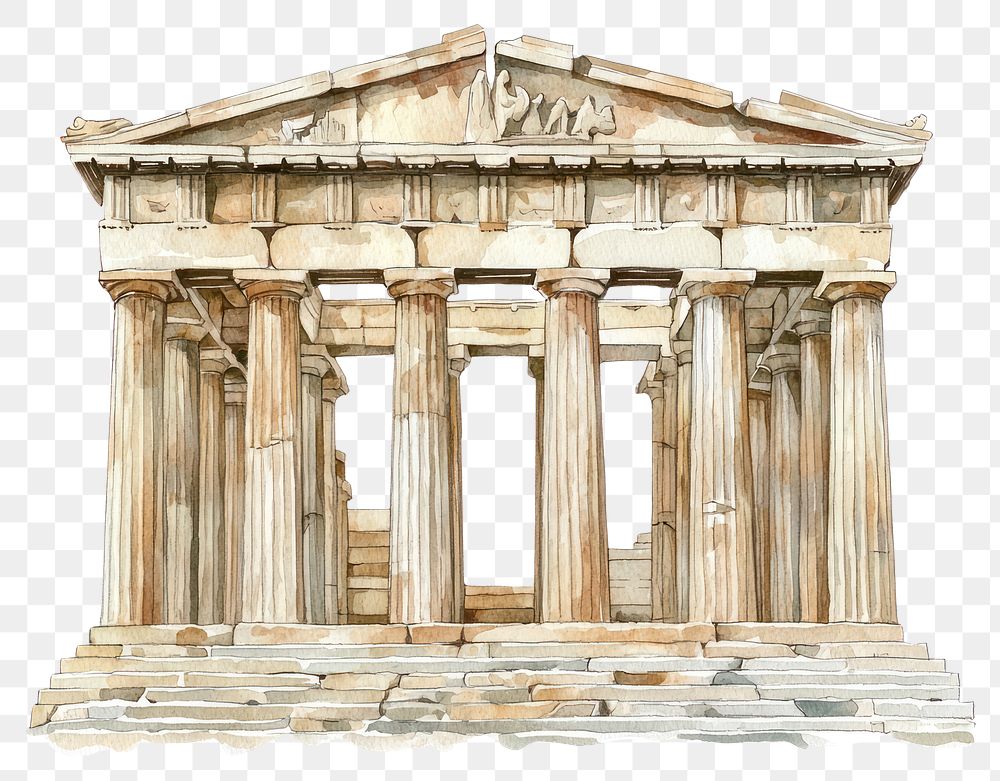 PNG An ancient greek Parthenon | Free PNG - rawpixel
