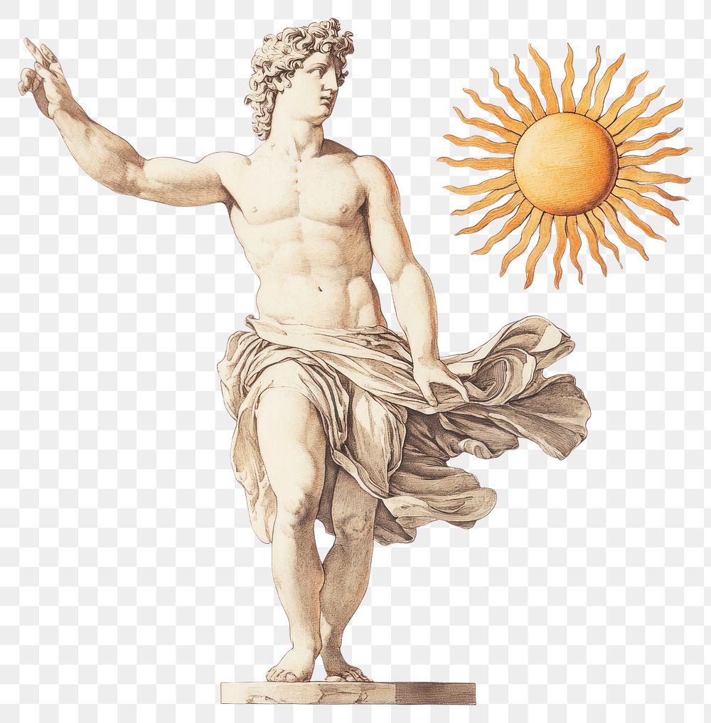 PNG An ancient apollo and | Free PNG - rawpixel