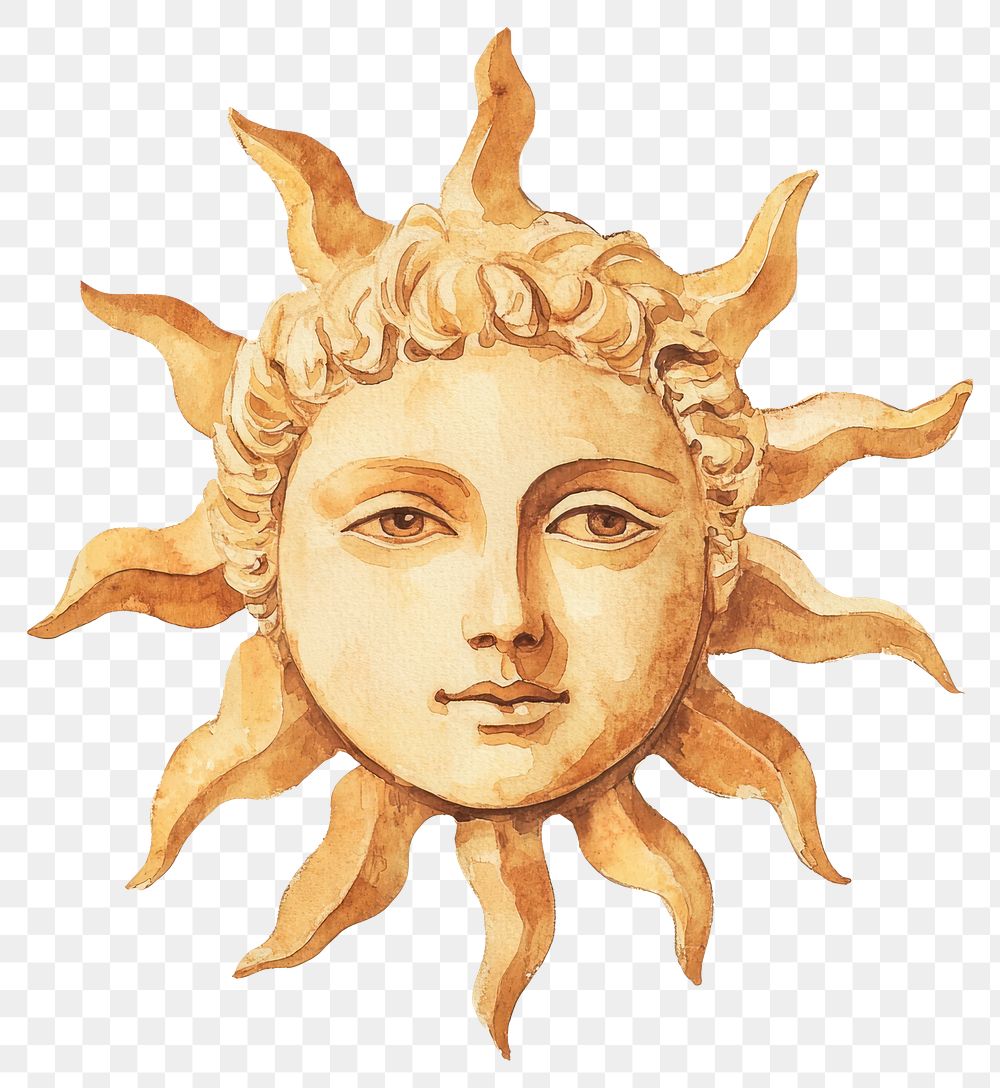 PNG An ancient greek sun | Free PNG - rawpixel