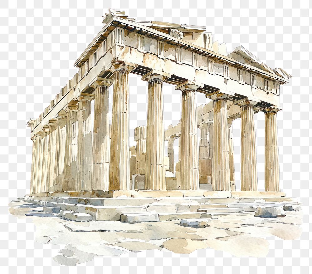 PNG An ancient greek Parthenon | Free PNG - rawpixel