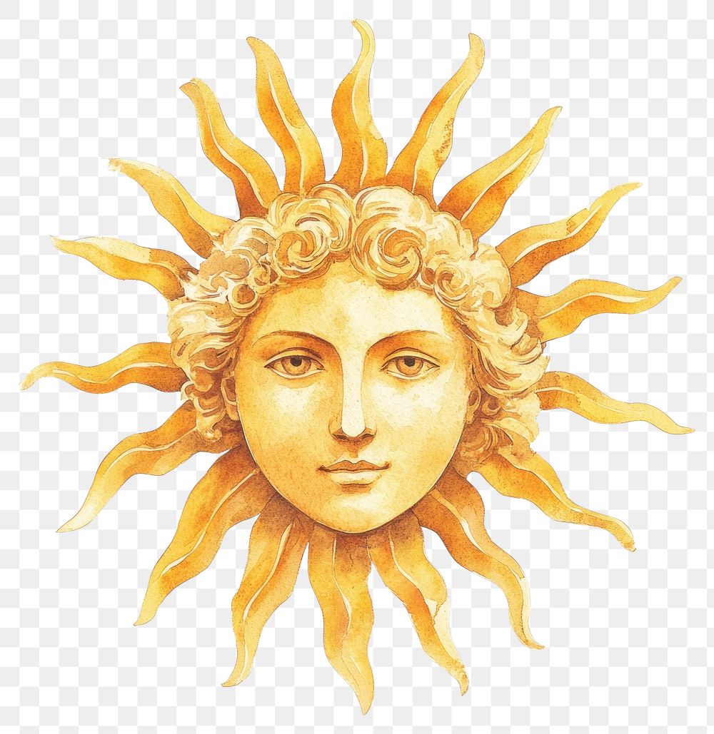 PNG An ancient greek sun | Free PNG - rawpixel