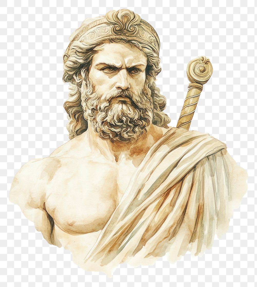 PNG An ancient greek Zeus | Free PNG - rawpixel