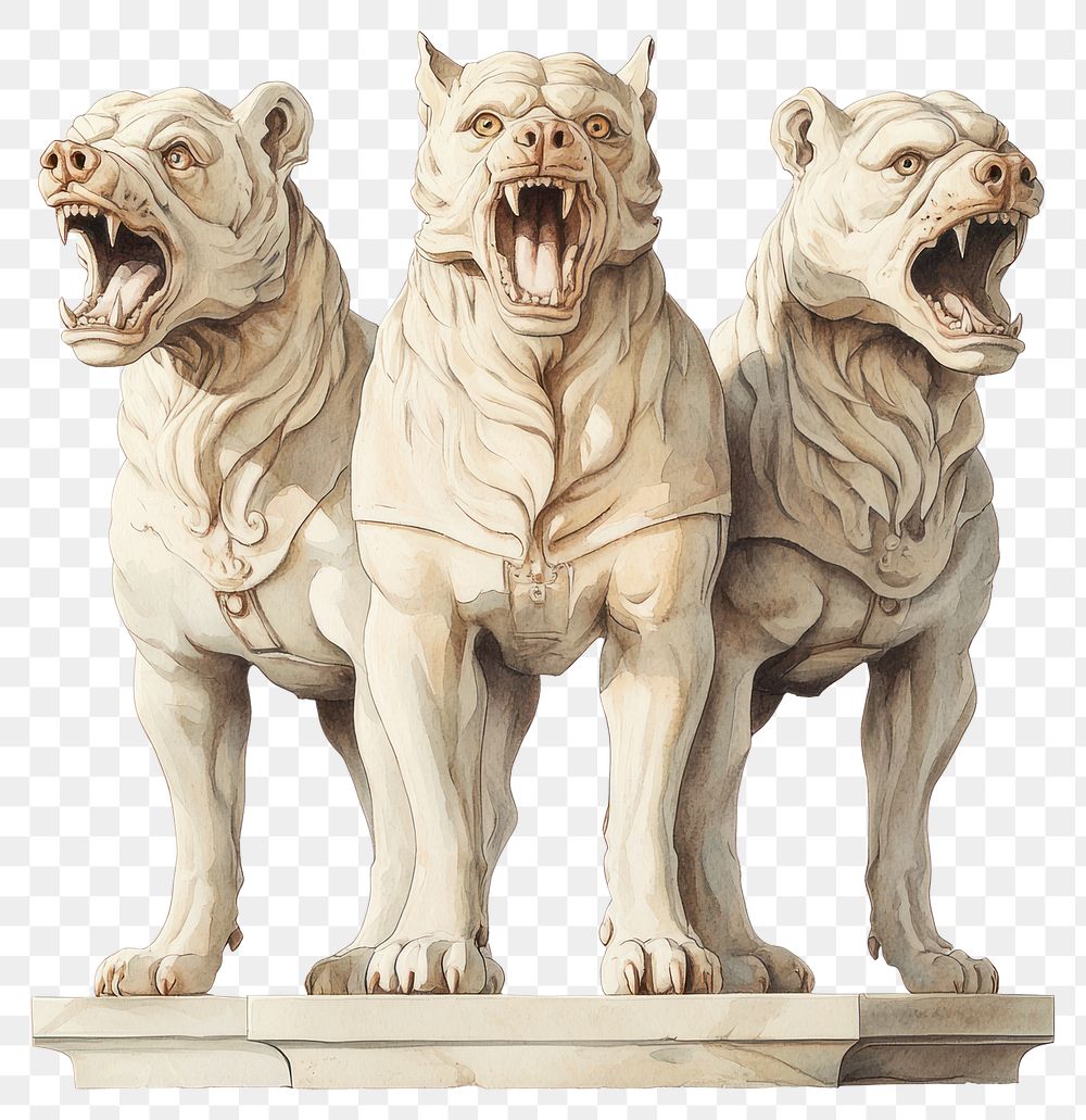 PNG ancient greek Cerberus three | Free PNG - rawpixel