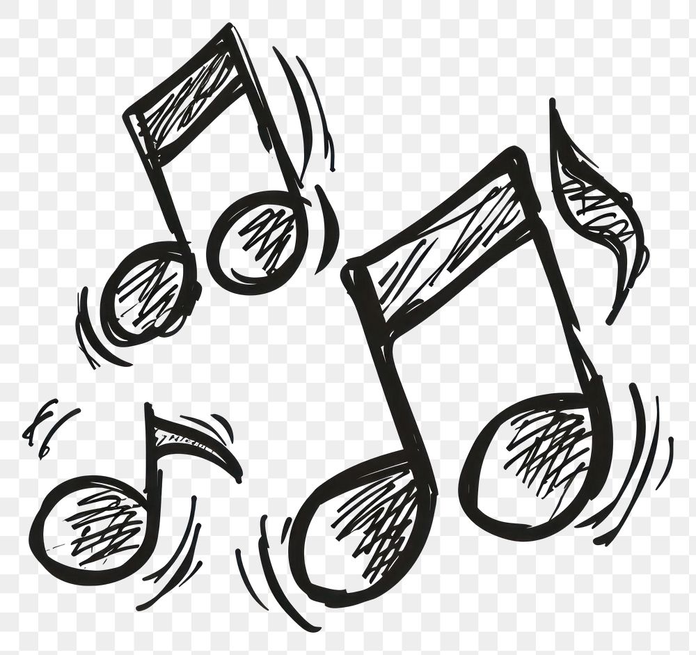 PNG Musical notes art drawing | Premium PNG - rawpixel