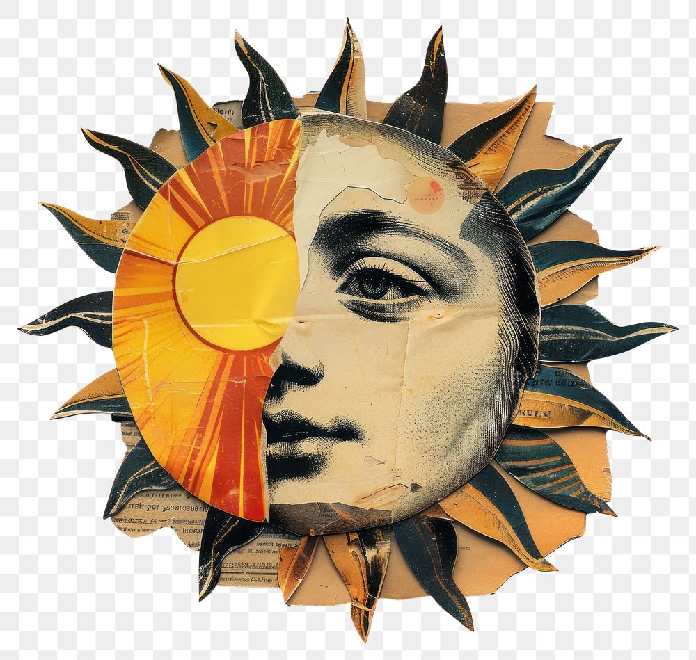 PNG Sun shape collage cutouts | Free PNG - rawpixel